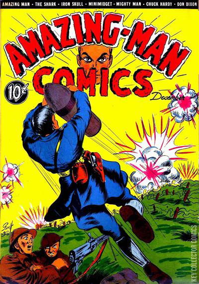 Amazing-Man Comics #8 Published December 1939 | Key Col