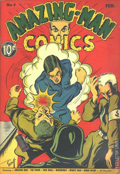 Amazing-Man Comics #9 Published February 1940 | Key Col