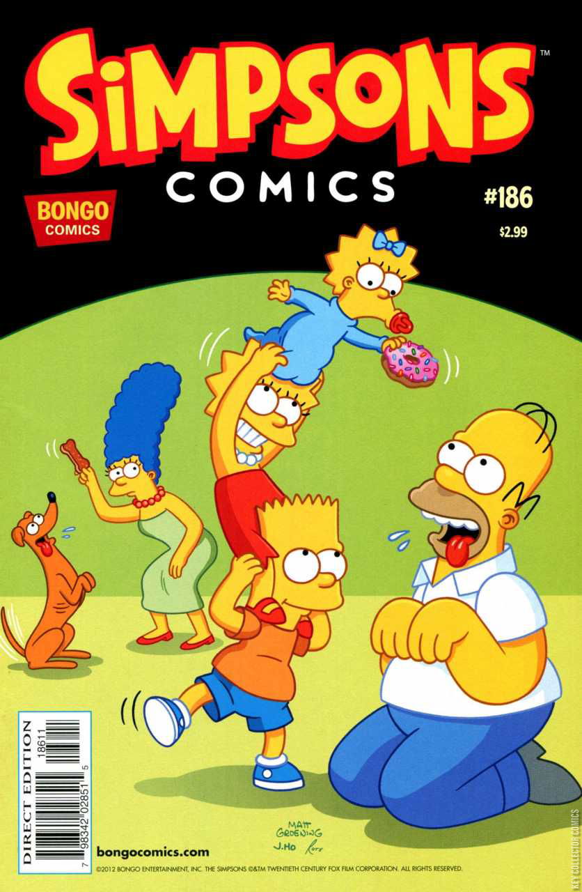 Simpsons Comics #186 Published January 2012 | Key Colle