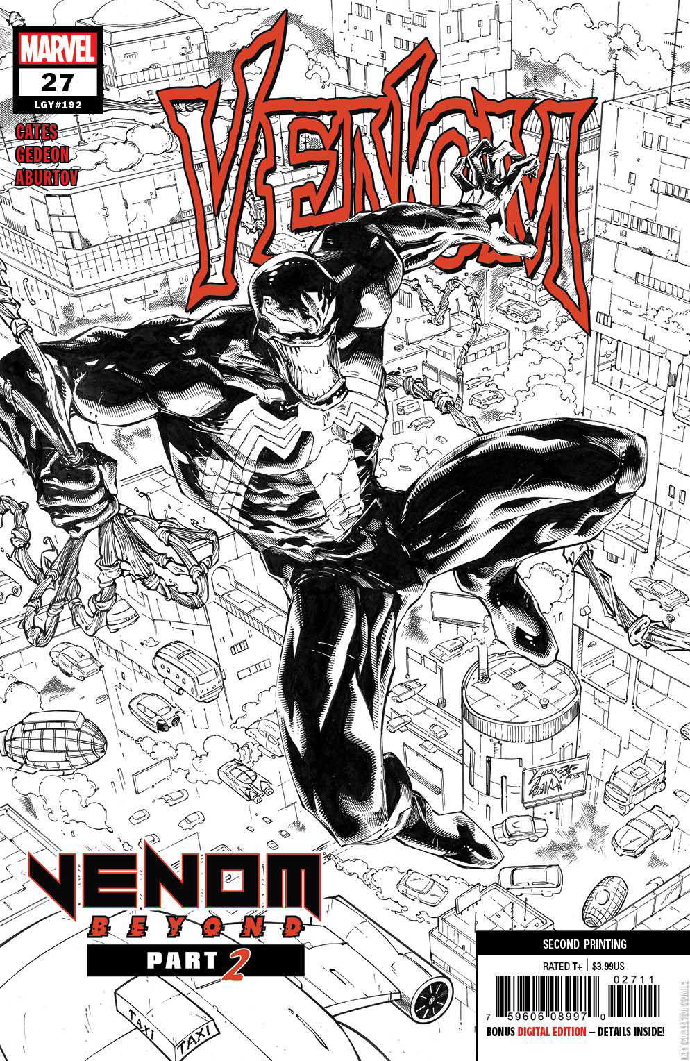 Venom #27 2nd Print 1:25 Published September 2020 | Ke