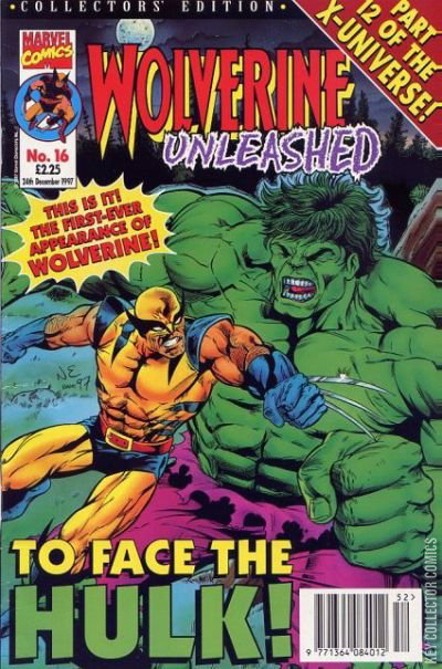 Wolverine Unleashed #16 Published December 1997 | Key C