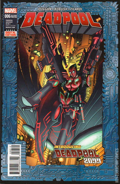 Deadpool #6 2nd Print Published March 2016 | Key Colle