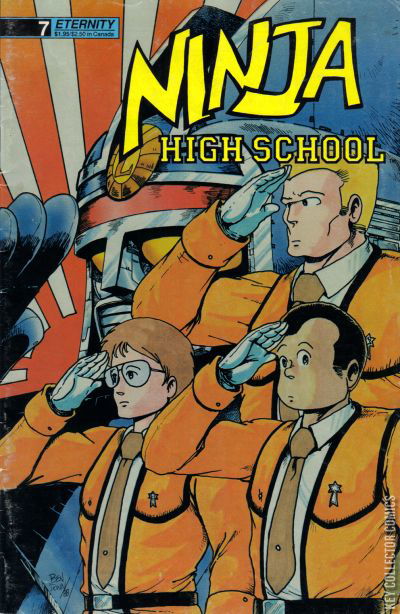 Ninja High School #7 Published September 1988 | Key Col