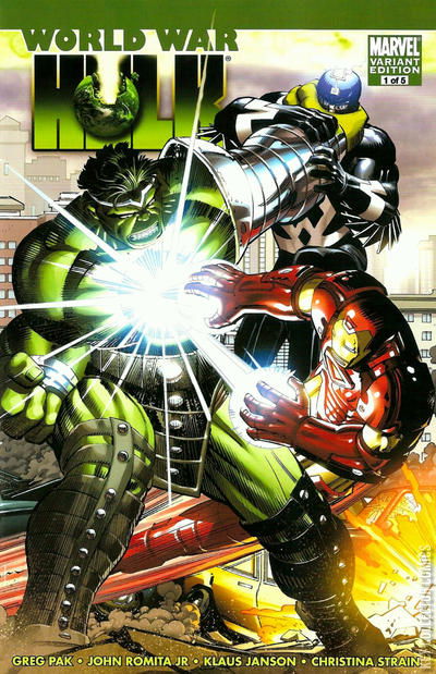 Key Collector Comics - World War Hulk #1 (2007) Variant Listing