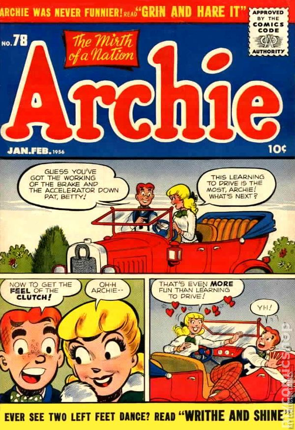 Archie Comics #78 Published January 1956 | Key Collecto