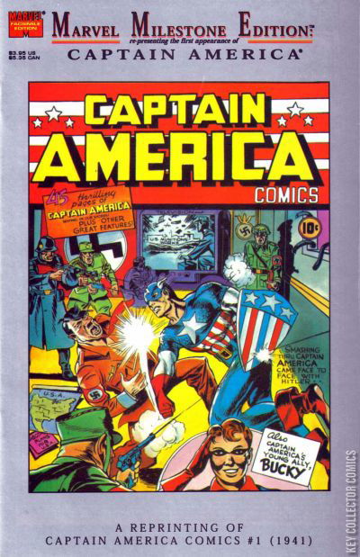Marvel Milestone Edition: Captain America Comics by Marvel | Key ...