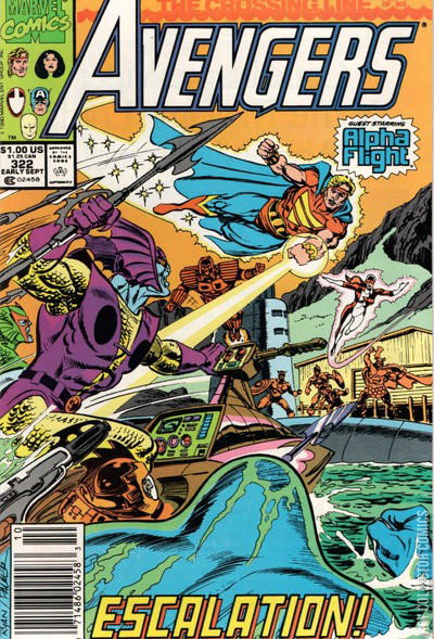 Avengers, The #322 Published September 1990 | Key Coll