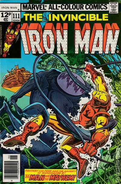 Iron Man #111 UK Edition Published June 1978 | Key Col