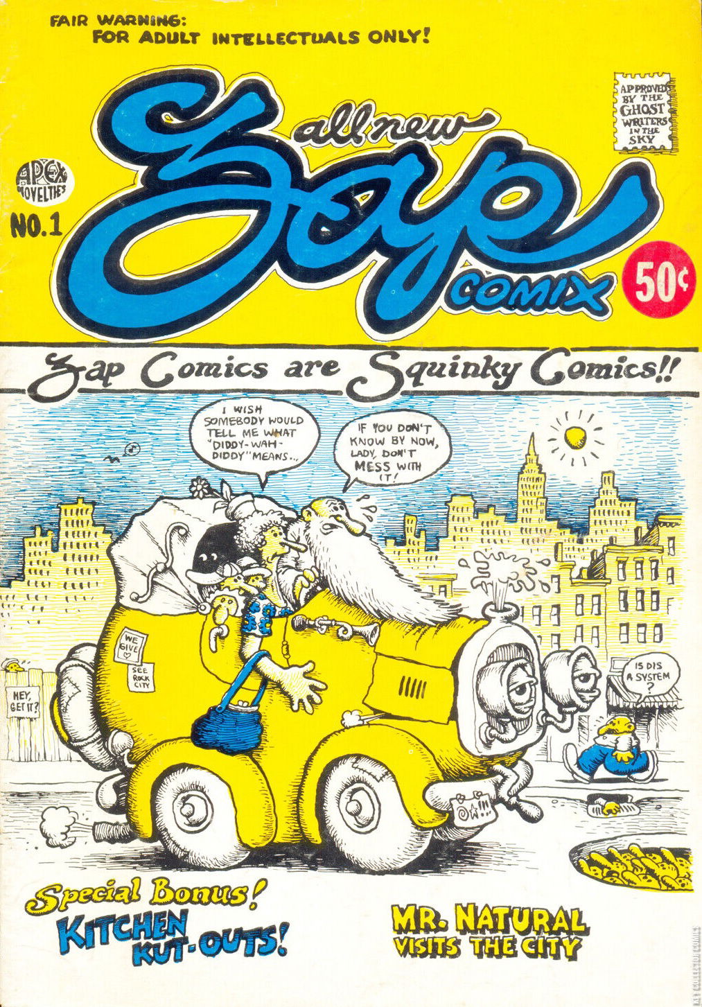 Zap Comix #1 4th Print Published December 1969 | Key C