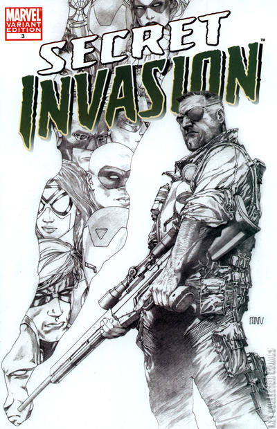 Secret Invasion #3 Sketch Published August 2008 | Key