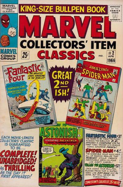 Marvel Collectors Item Classics #2 Published April 1966