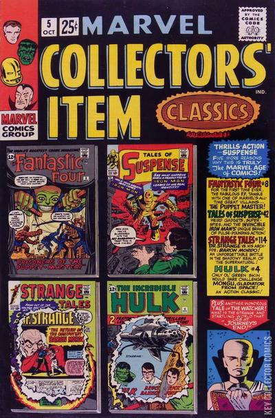 Marvel Collectors Item Classics #5 Published October 19