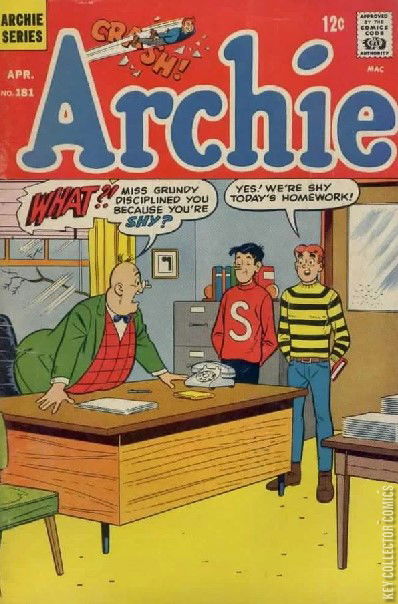 Archie Comics #181 Published April 1968 | Key Collector