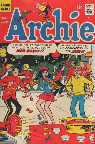 Archie Comics #187 Published October 1968 | Key Collect