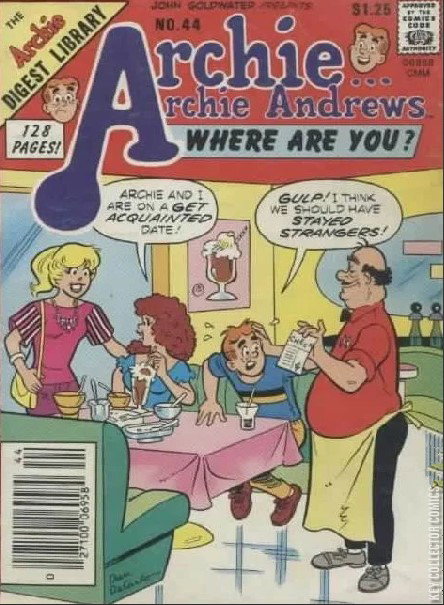 Archie Andrews Where Are You #44 Published June 1986