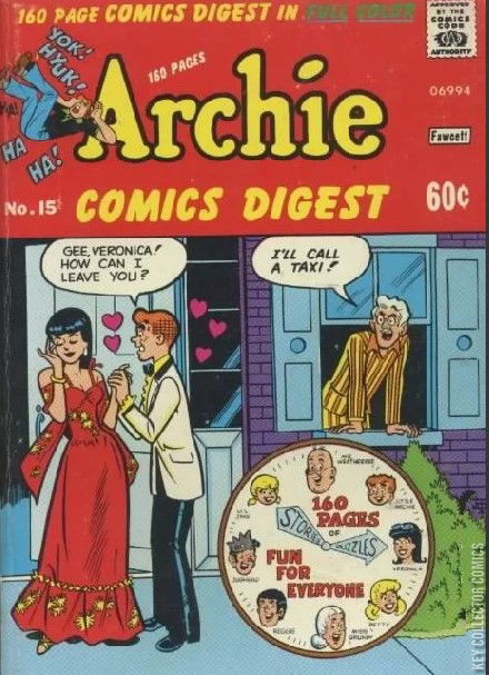 Archie Comics Digest #15 Published December 1975 | Key