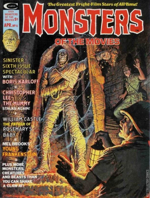 Monsters of the Movies #6 Published November 1975 | Key