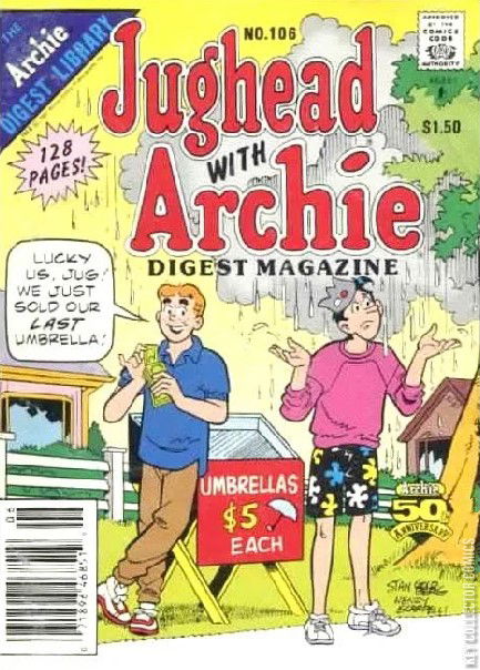 Jughead With Archie Digest #106 Published September 199
