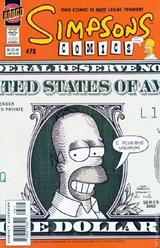 Simpsons Comics #78 Published January 2003 | Key Collec
