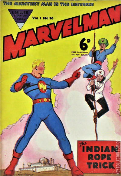 Marvelman #36 UK Edition Published April 1954 | Key Co