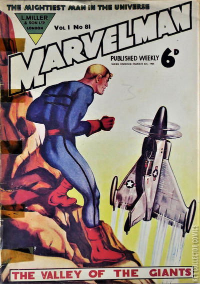 Marvelman #81 UK Edition Published March 1955 | Key Co