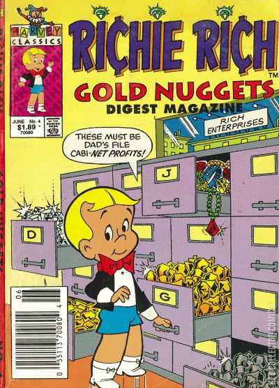 Richie Rich Gold Nuggets Digest #4 Published June 1992