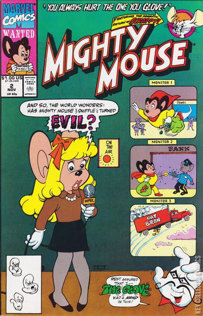 Mighty Mouse #2 Published November 1990 | Key Collector