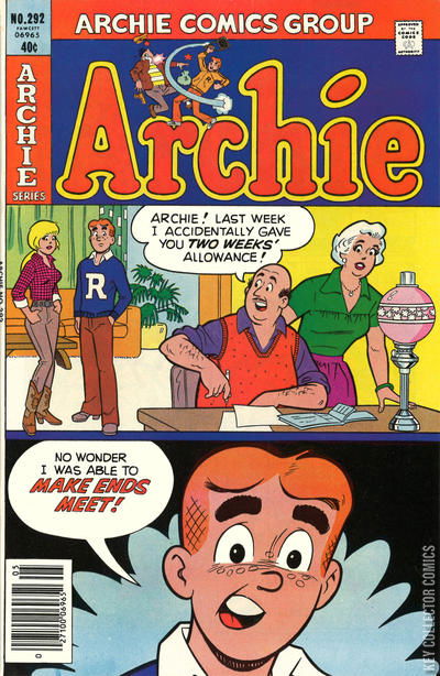 Archie Comics #292 Published May 1980 | Key Collector Comics