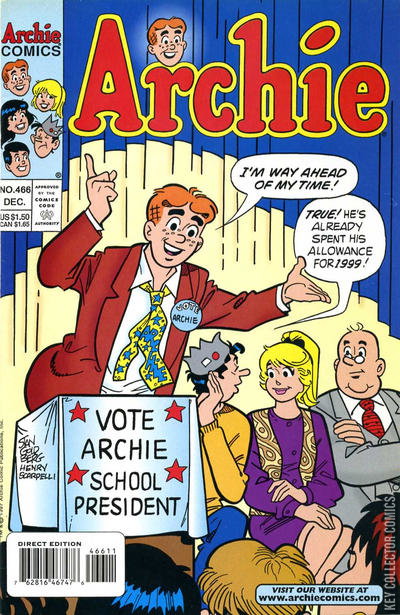 Archie Comics #466 Published December 1997 | Key Collec