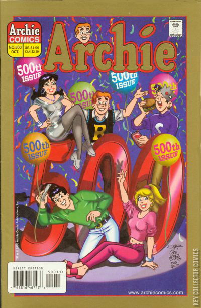 Archie Comics #500 Published October 2000 | Key Collect