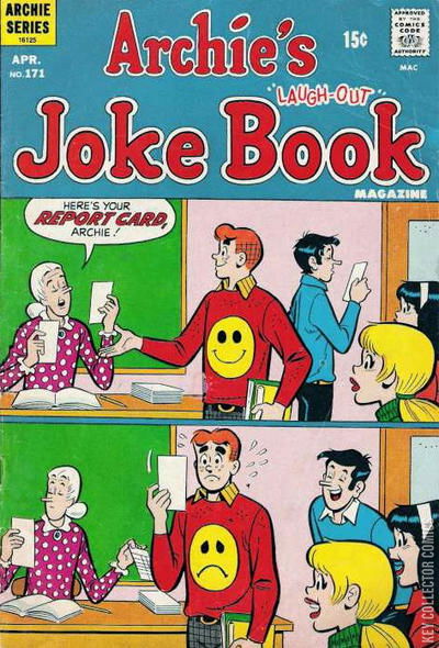 Archie's Joke Book Magazine #171 Published April 1972