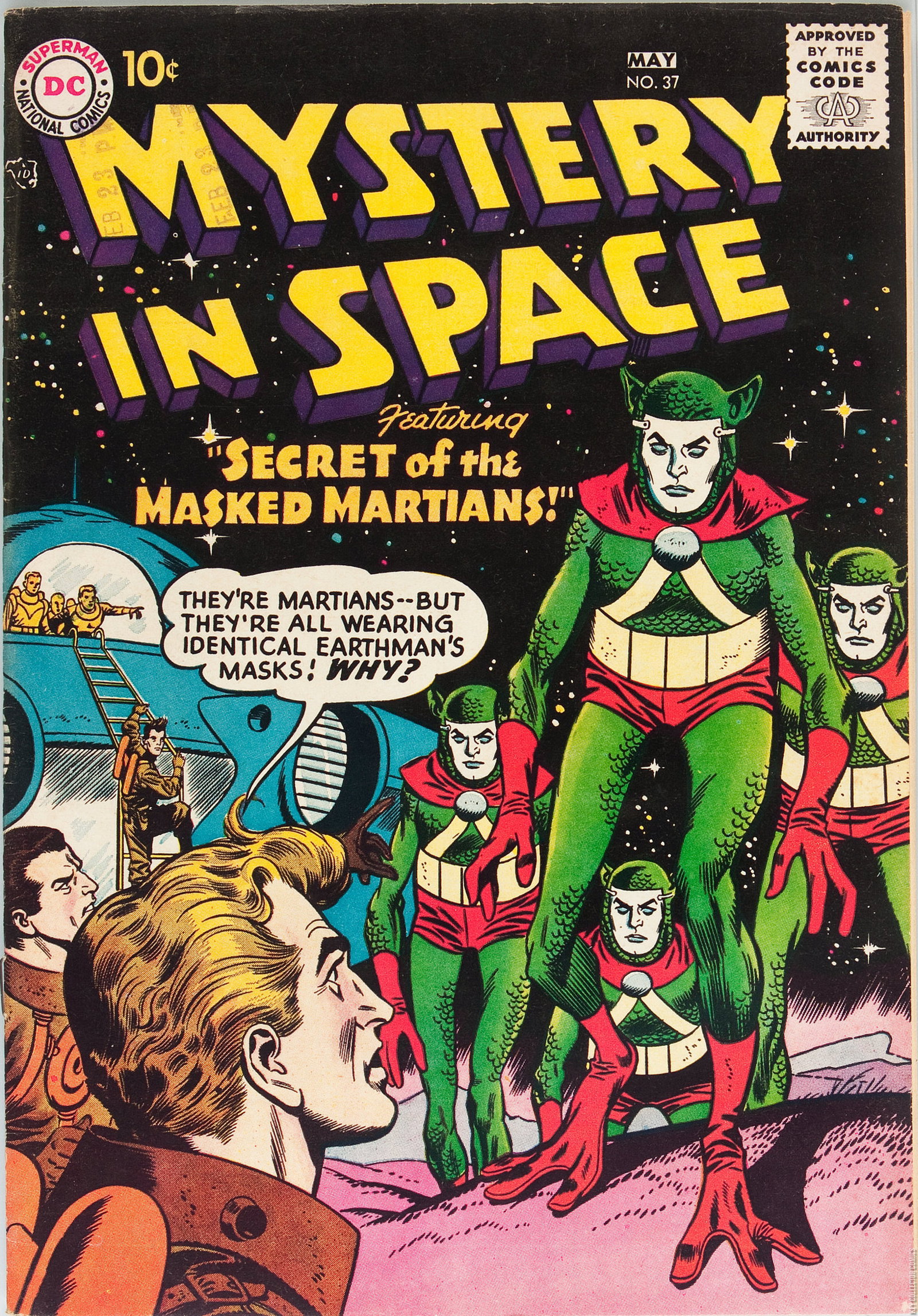 Mystery In Space #37 Published April 1957 | Key Collect