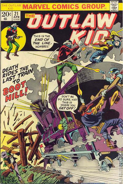 The Outlaw Kid #21 Published April 1974 | Key Collector