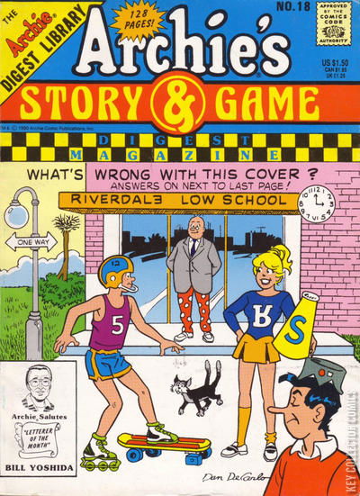 Archie's Story & Game Digest #18 Published March 1991