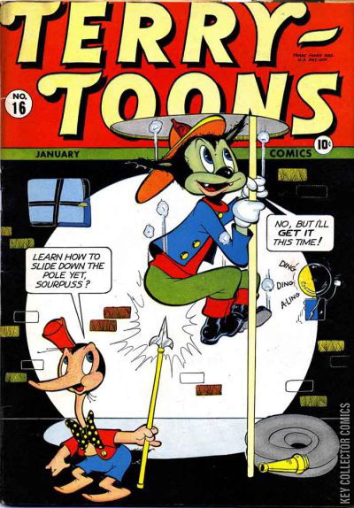 Terry-Toons Comics #16 Published January 1944 | Key Col