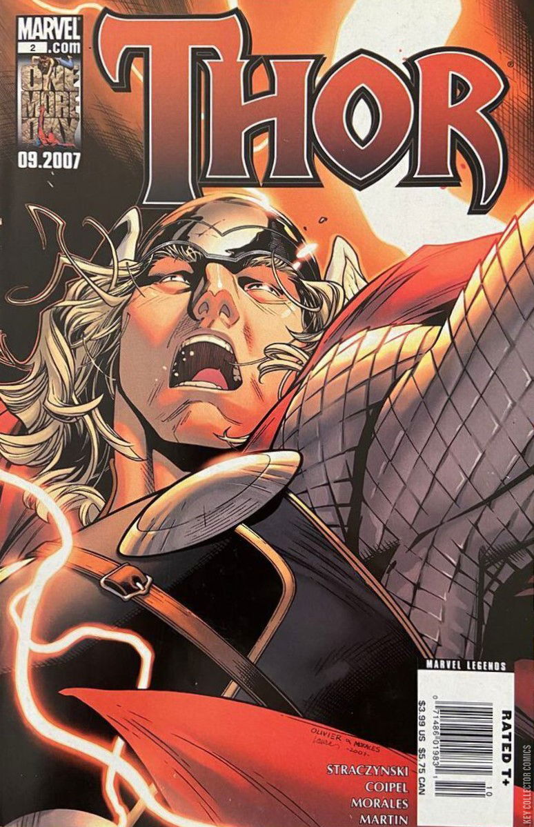 Thor #2 Newsstand Published August 2007 | Key Collecto