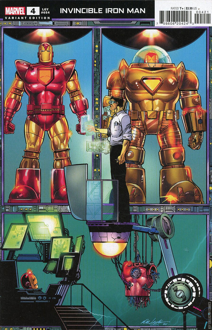 Invincible Iron Man #4 Connecting Variant Published March 2