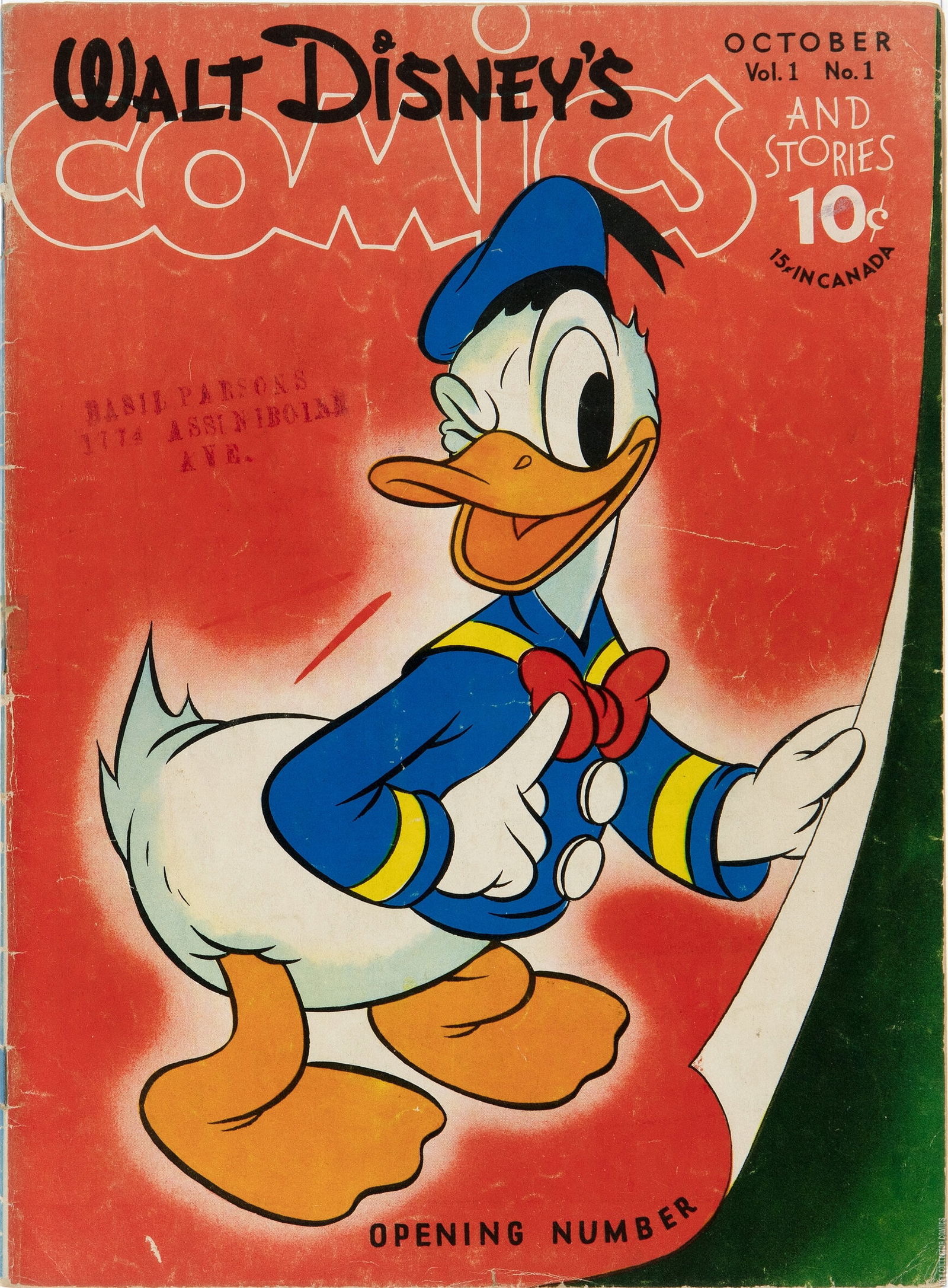 Walt Disney's Comics and Stories #1 Canadian Published Octo