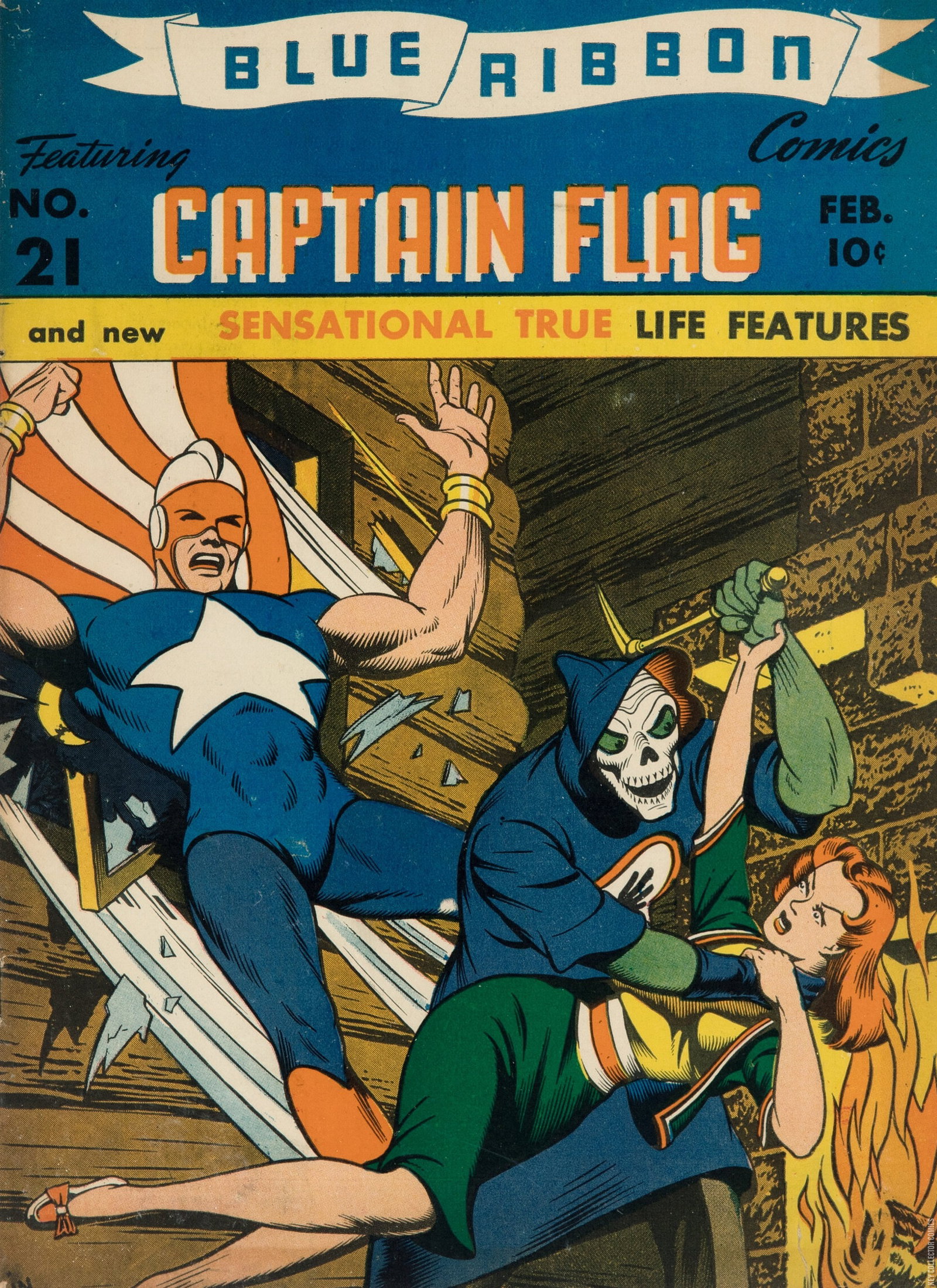 Blue Ribbon Comics #21 Published February 1942 | Key Co