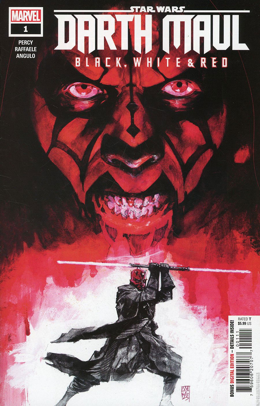 Star Wars: Darth Maul - Black, White & Red by Marvel | Key Collector Comics