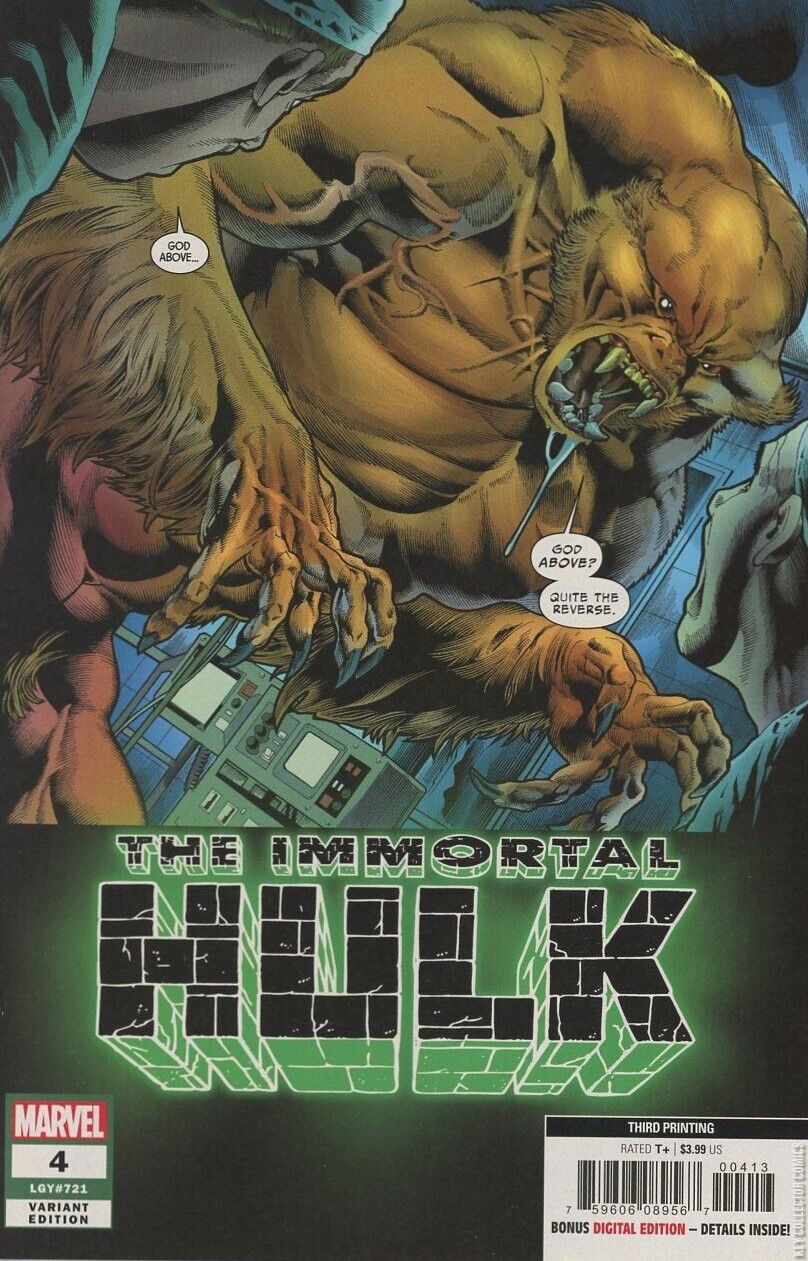 Immortal Hulk #4 3rd Print Published April 2019 | Key