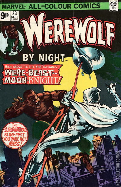 Werewolf By Night #33 UK Edition Published September 1