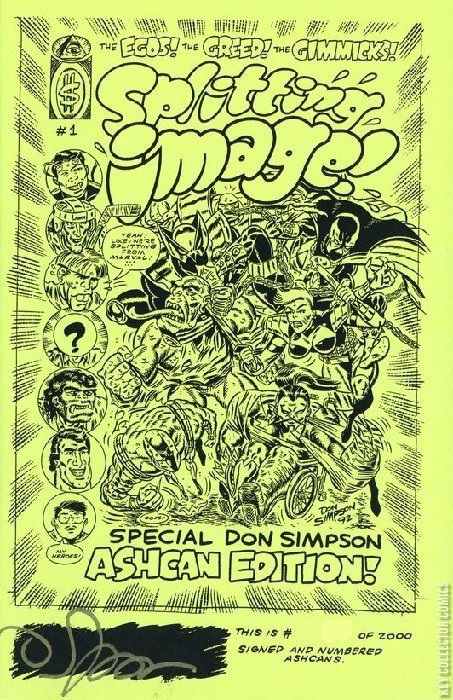 Splitting Image #1 Ashcan Published October 1992 | Key