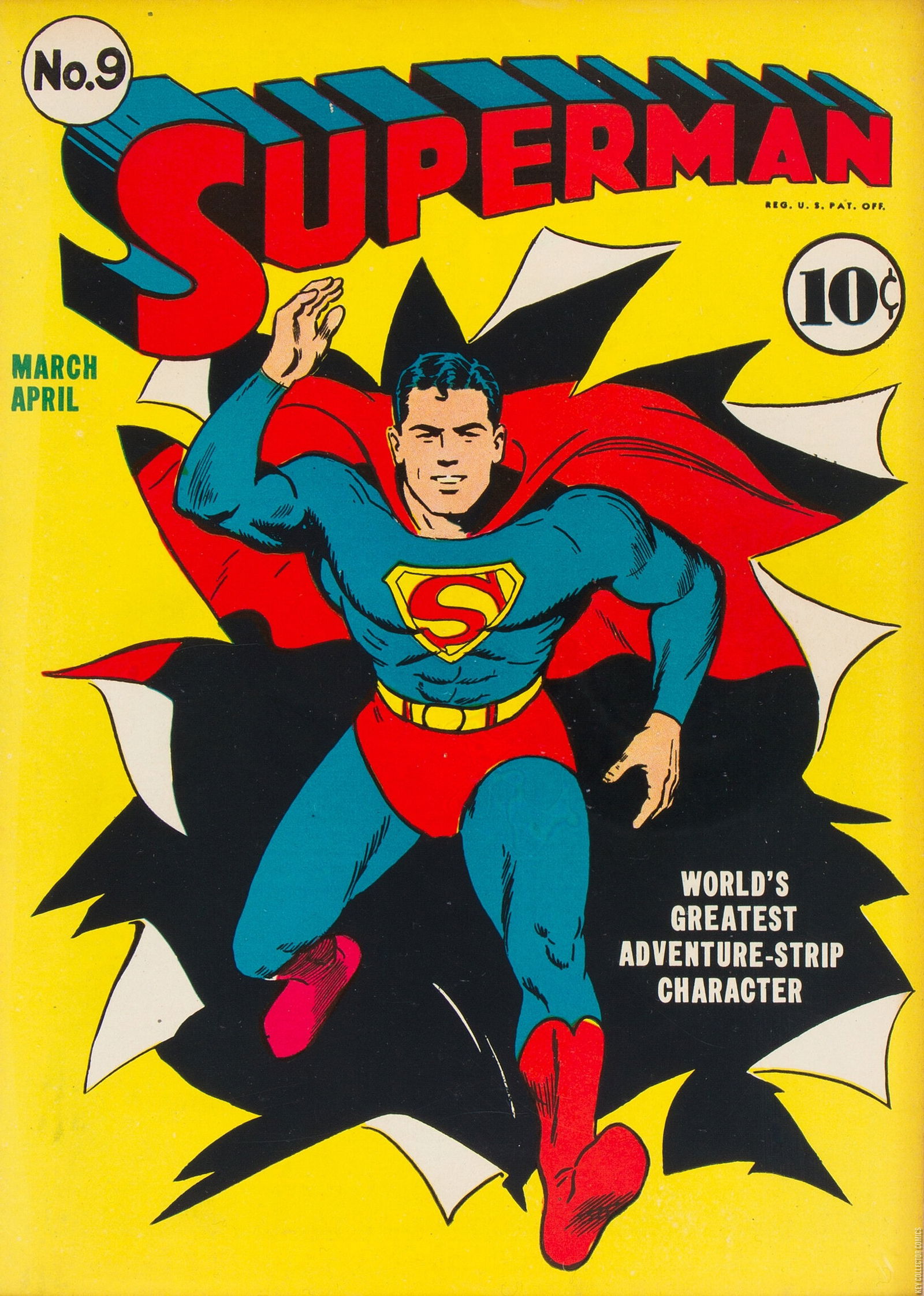 Superman #9 Published March 1941 | Key Collector Comics