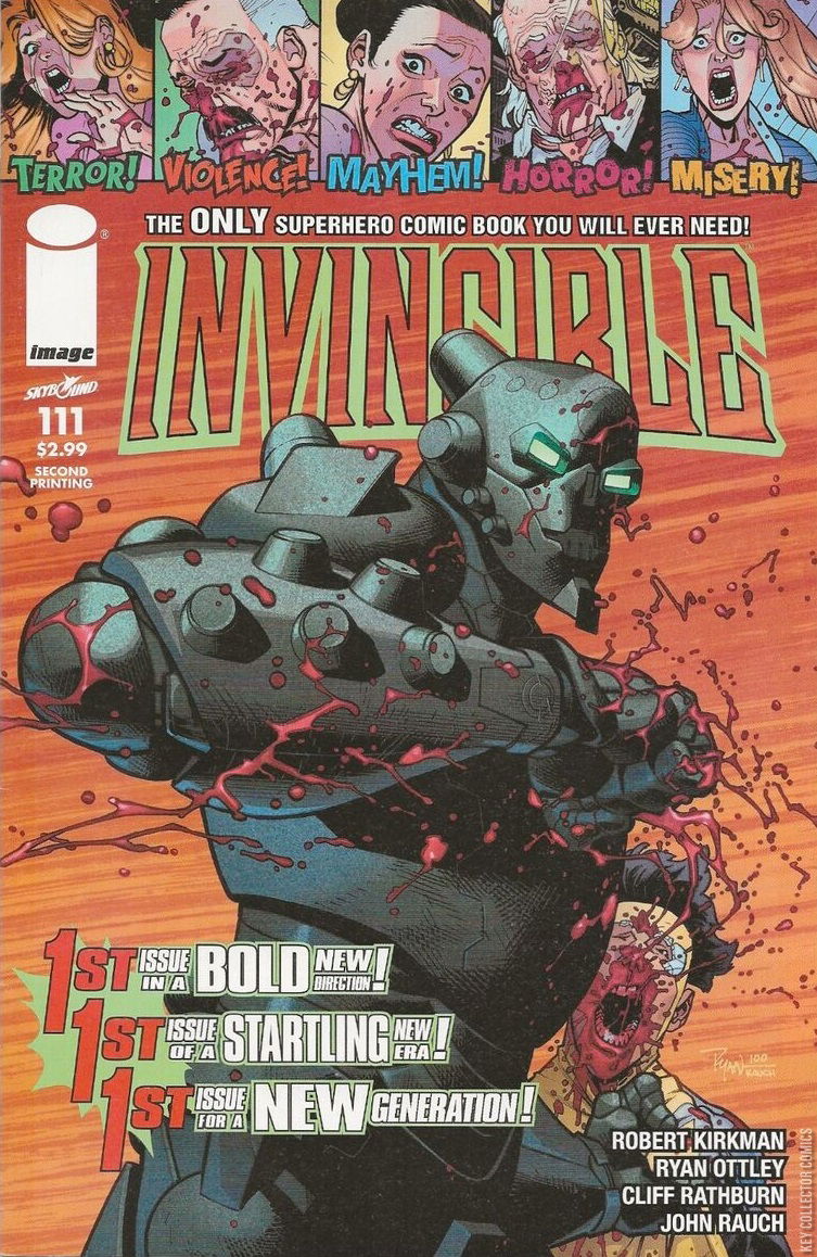 Invincible #111 2nd Print Published June 2014 | Key Co
