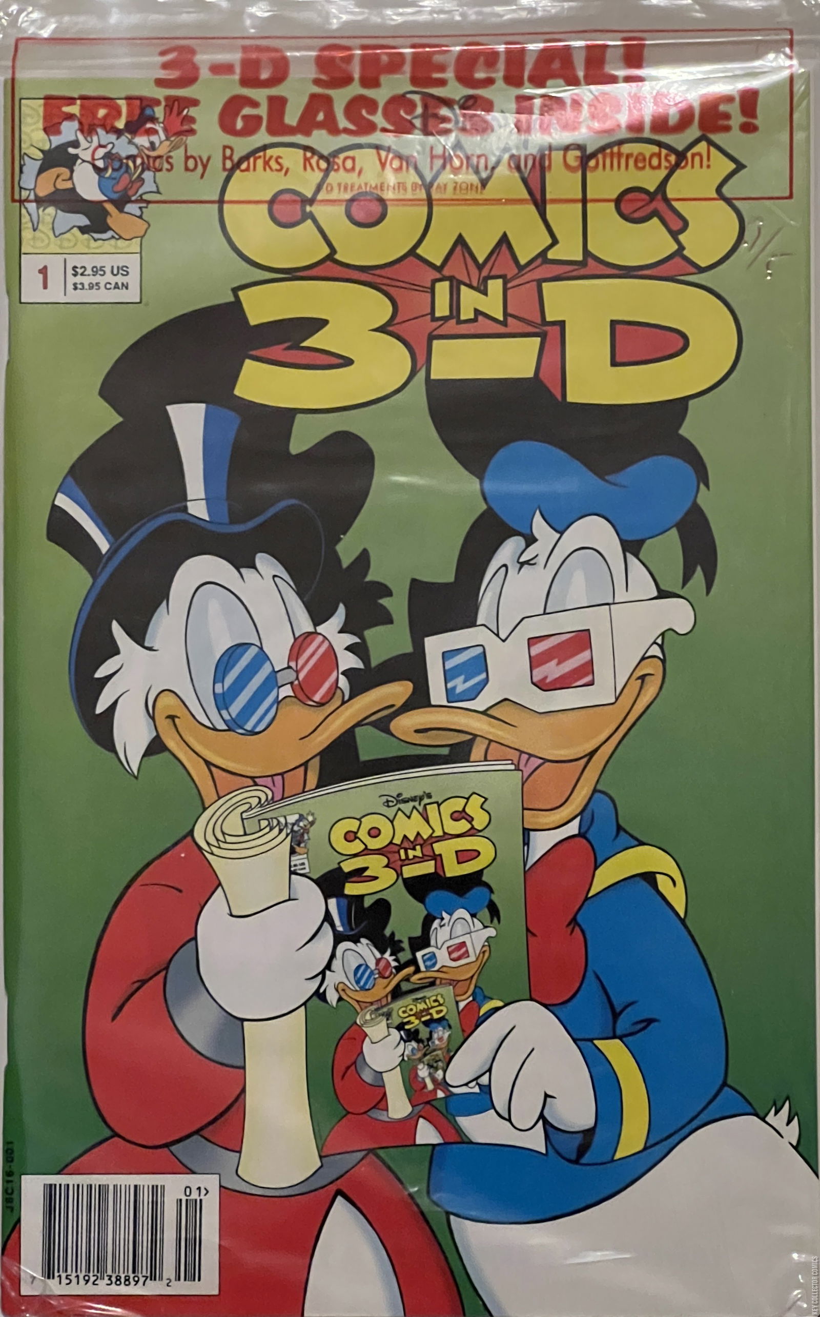 Disney's Comics in 3-D #1 Polybagged Published January