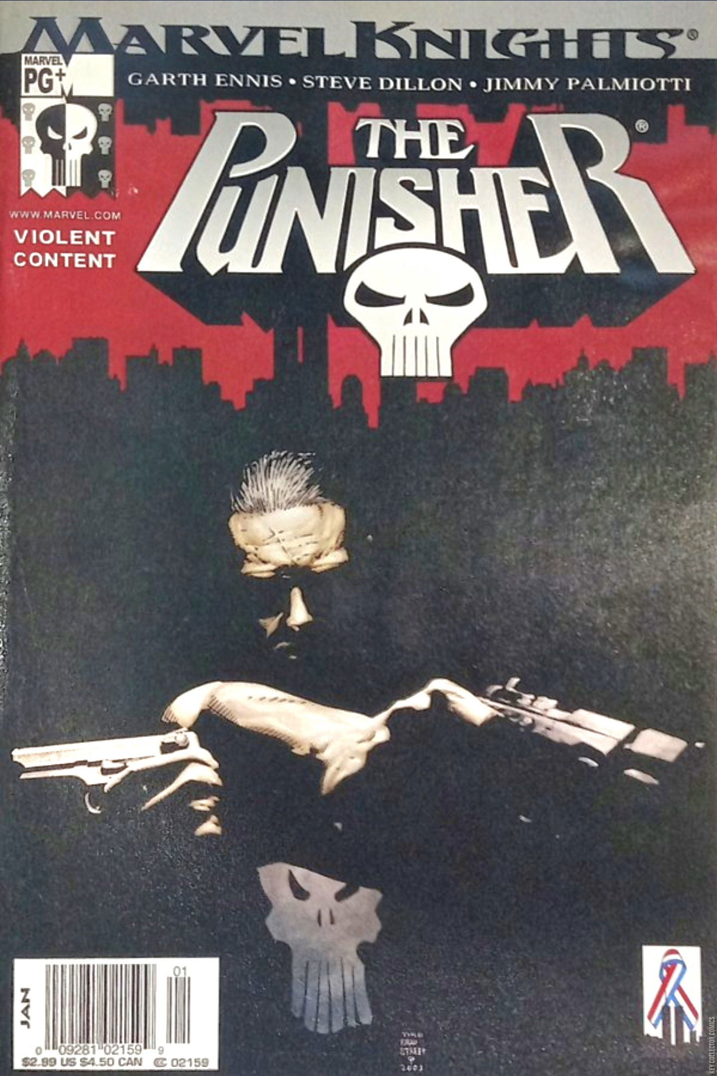 Punisher #6 Newsstand Published January 2002 | Key Col