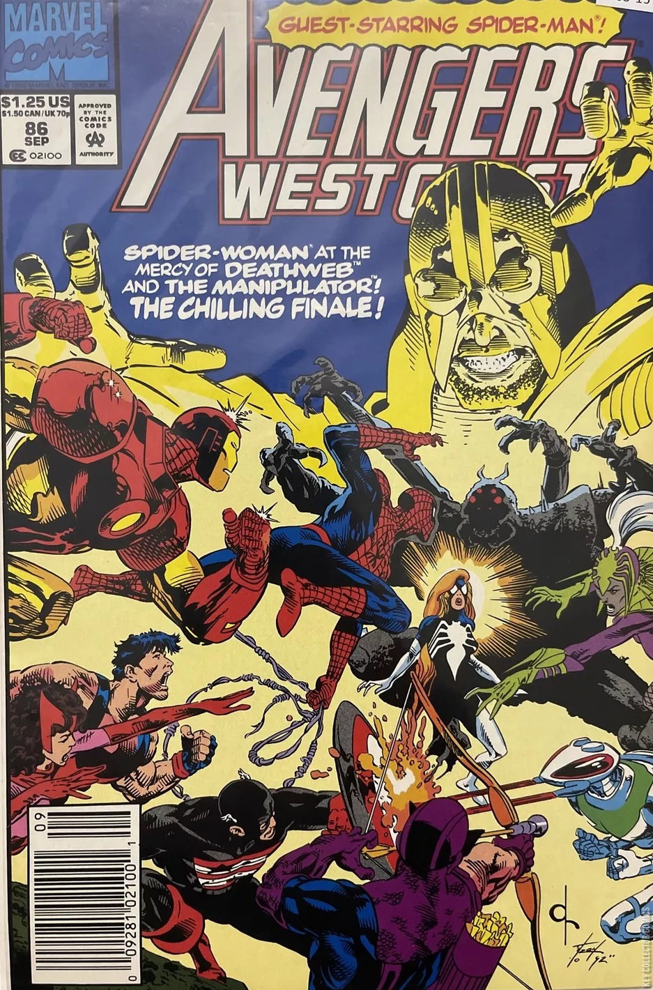 West Coast Avengers #86 Published September 1992 | Key