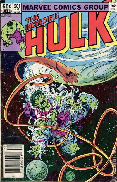 Incredible Hulk #281 Newsstand Published December 1982