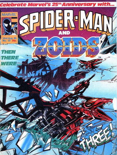 Spider-Man and Zoids #25 Published August 1986 | Key Co